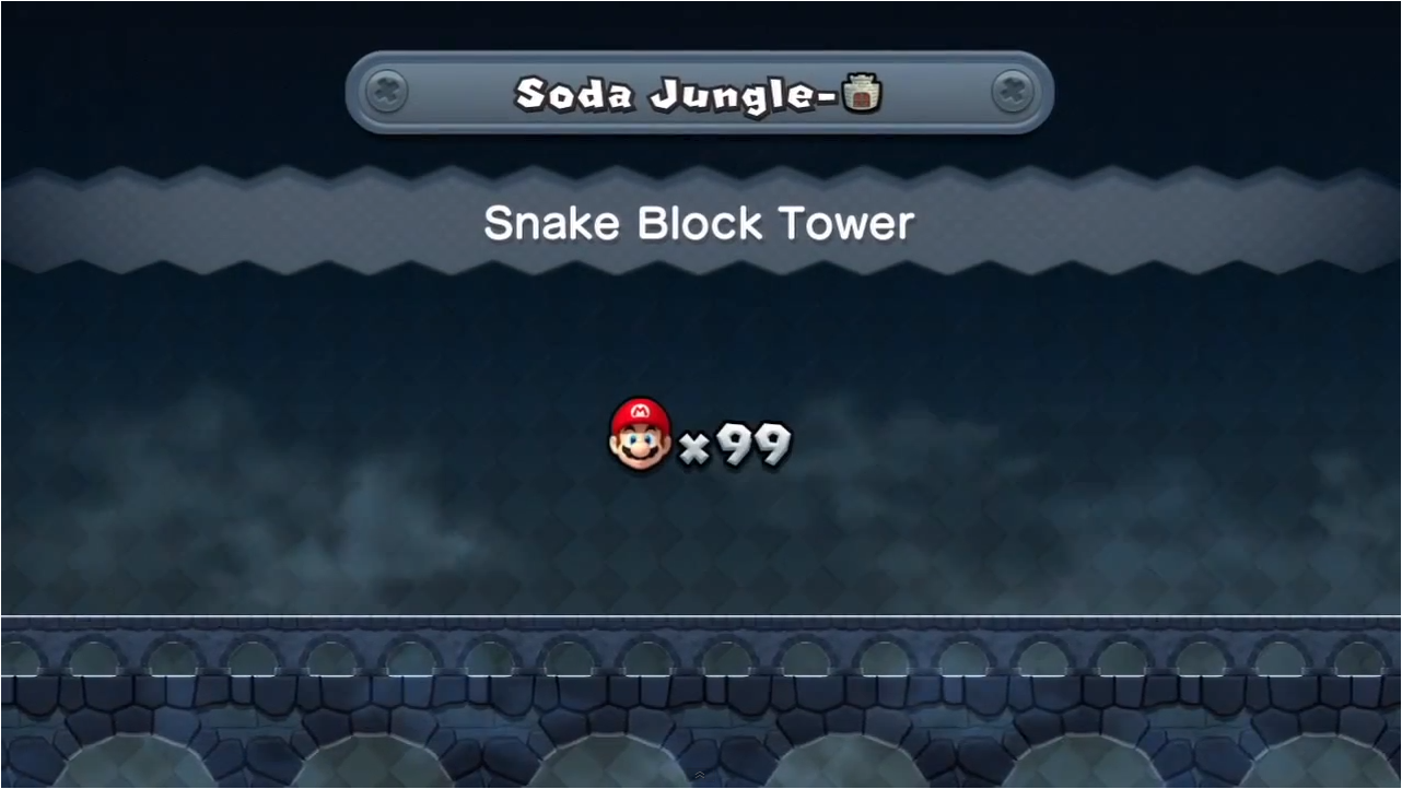 File:NSMBU Snake Block Tower Title Screen.png - Super Mario Wiki, the ...