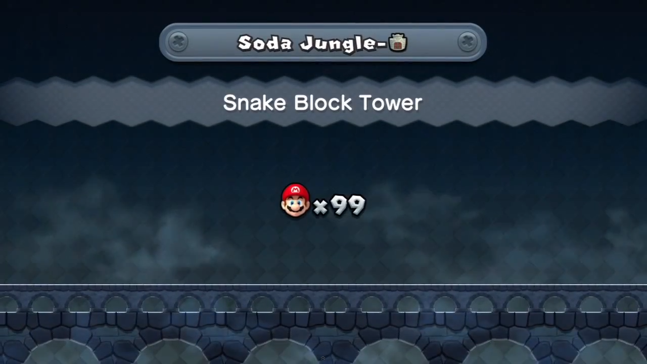 File:NSMBU Snake Block Tower Title Screen.png - Super Mario Wiki, the ...