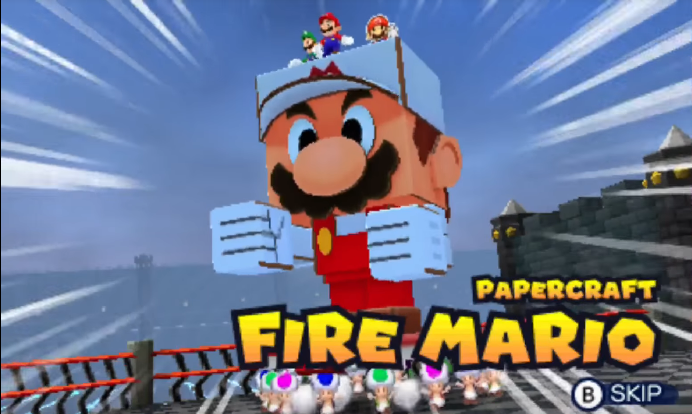 File:Fire Mario Papercraft.png - Super Mario Wiki, the Mario encyclopedia