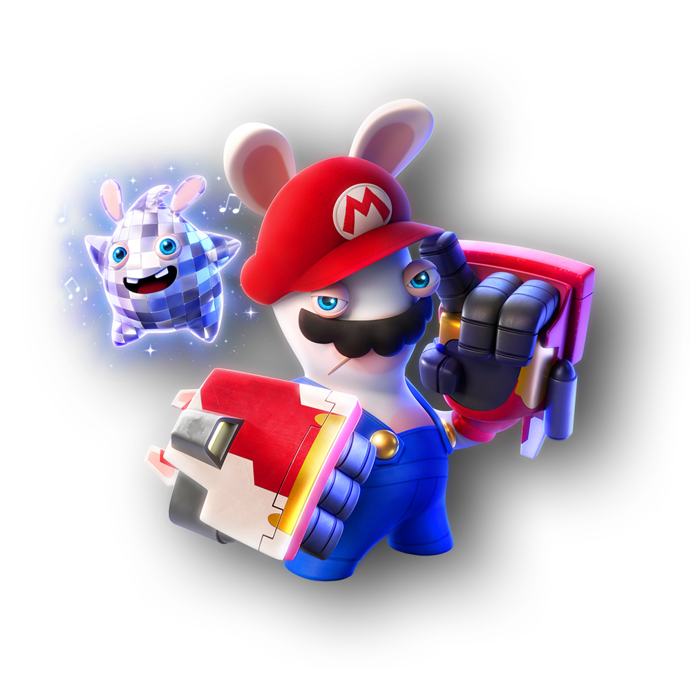 File:MRSOH Rabbid Mario and Spark.png - Super Mario Wiki, the Mario encyclopedia