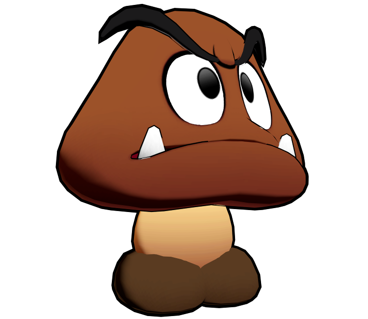 File:MALBS Goomba Model.png - Super Mario Wiki, the Mario encyclopedia