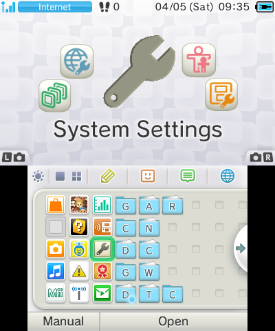 File:3DS Menu Screenshot.png - Super Mario Wiki, the Mario encyclopedia