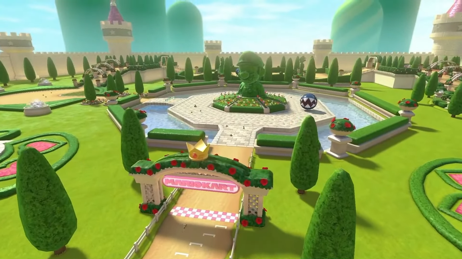 File:MK8D Peach Gardens Birds Eye.png - Super Mario Wiki, the Mario ...