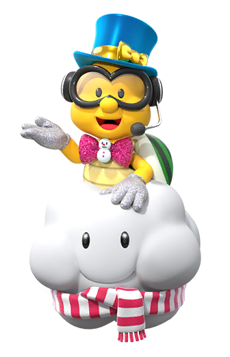 File:MKT Lakitu Holiday Artwork.png - Super Mario Wiki, the Mario ...