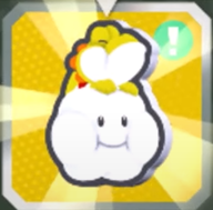 File:Standee Cloud Yellow Yoshi.png - Super Mario Wiki, the Mario ...