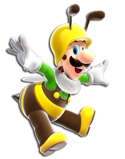 File:Bee Luigi Super Mario Galaxy.png - Super Mario Wiki, the Mario ...