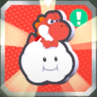 File:Standee Cloud Red Yoshi.png - Super Mario Wiki, the Mario encyclopedia