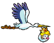 File:Stork Sticker.png - Super Mario Wiki, the Mario encyclopedia