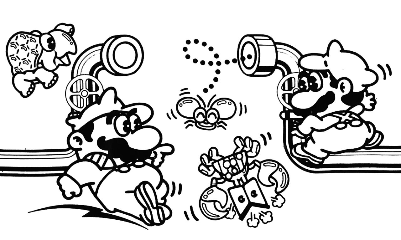 File:Mario Bros. - Famicom linart.png - Super Mario Wiki, the Mario ...
