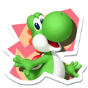 File:MSL2012 Sticker Yoshi.png - Super Mario Wiki, the Mario encyclopedia