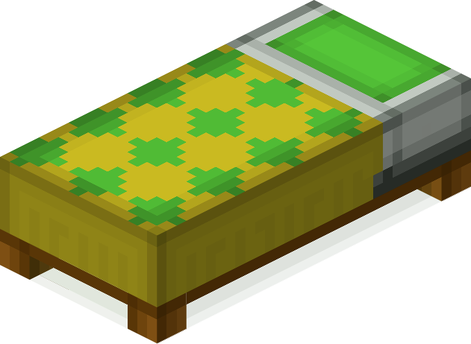 File:Minecraft Mario Mash-Up Bed Lime Render.png - Super Mario Wiki ...