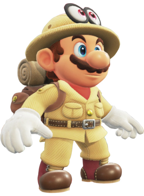 File:SMO Artwork Mario (Explorer Outfit).jpg - Super Mario Wiki, the ...