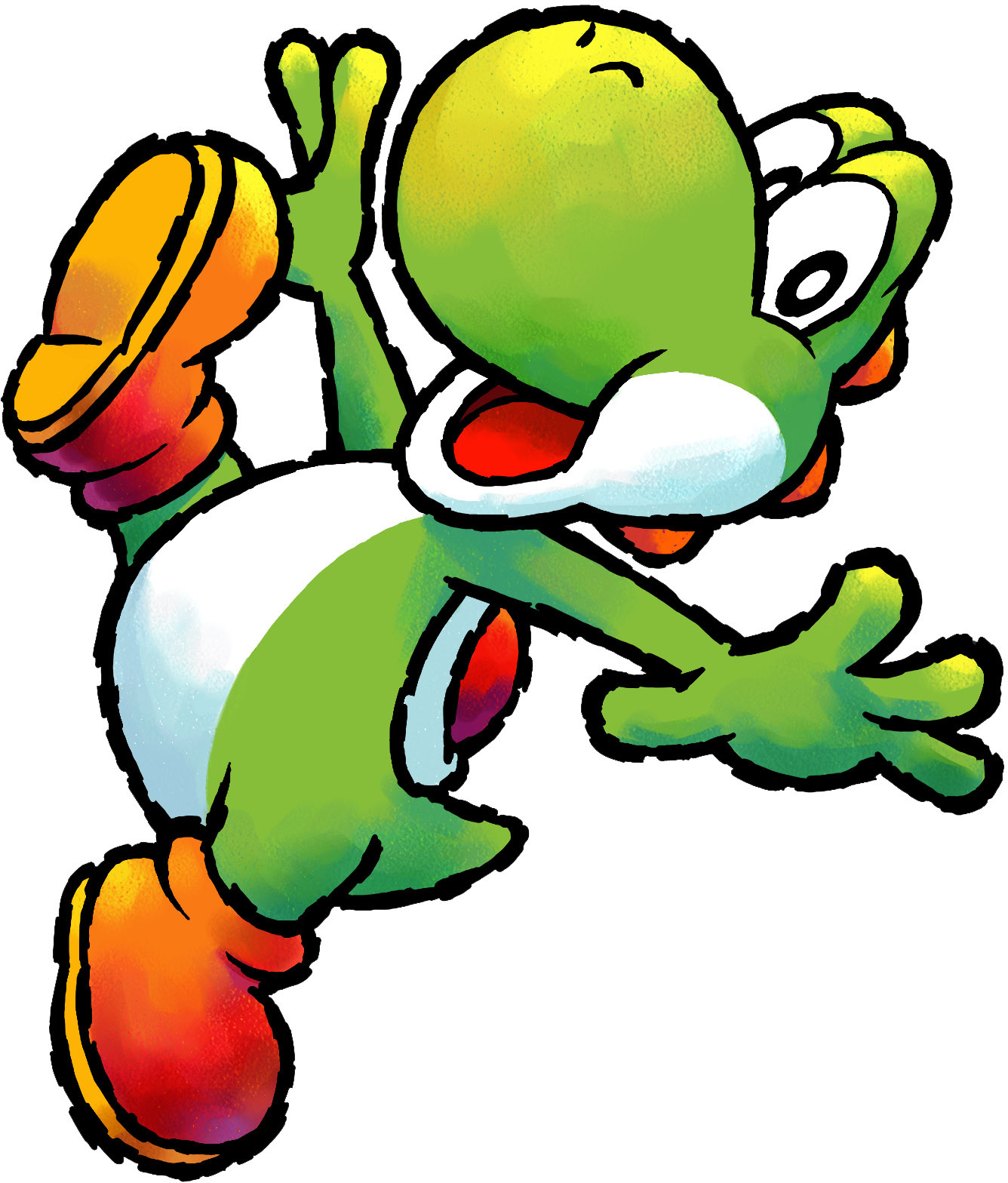 File:Yoshi balancing YTT artwork.jpg - Super Mario Wiki, the Mario ...