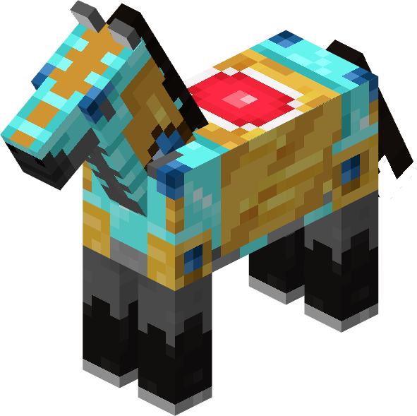 File:Minecraft Mario Mash-Up Horse Gray Diamond Render.png - Super ...