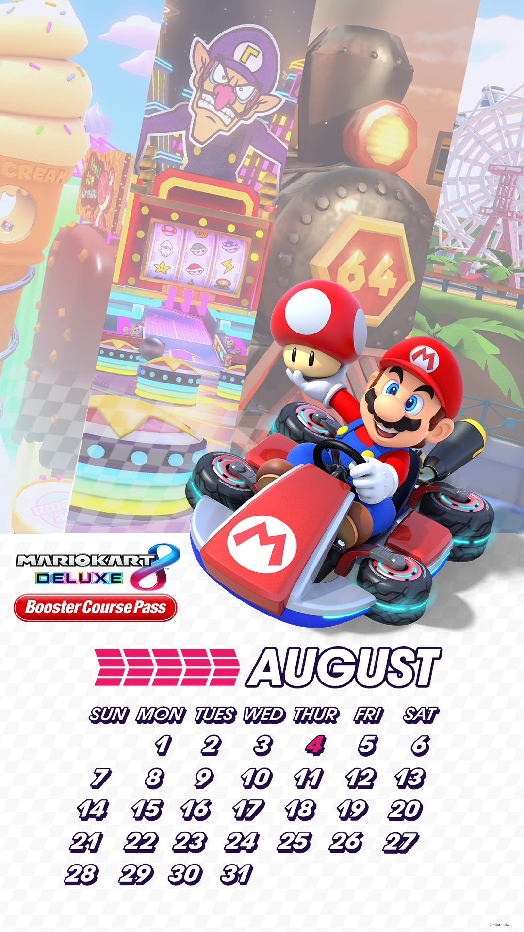 File:MK8D BCP My Nintendo August 2022 calendar desktop.jpg - Super ...