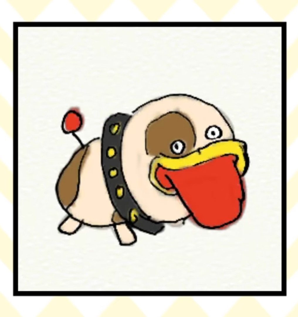 File:WWG Yarn Poochy amiibo Drawing.jpg - Super Mario Wiki, the Mario ...