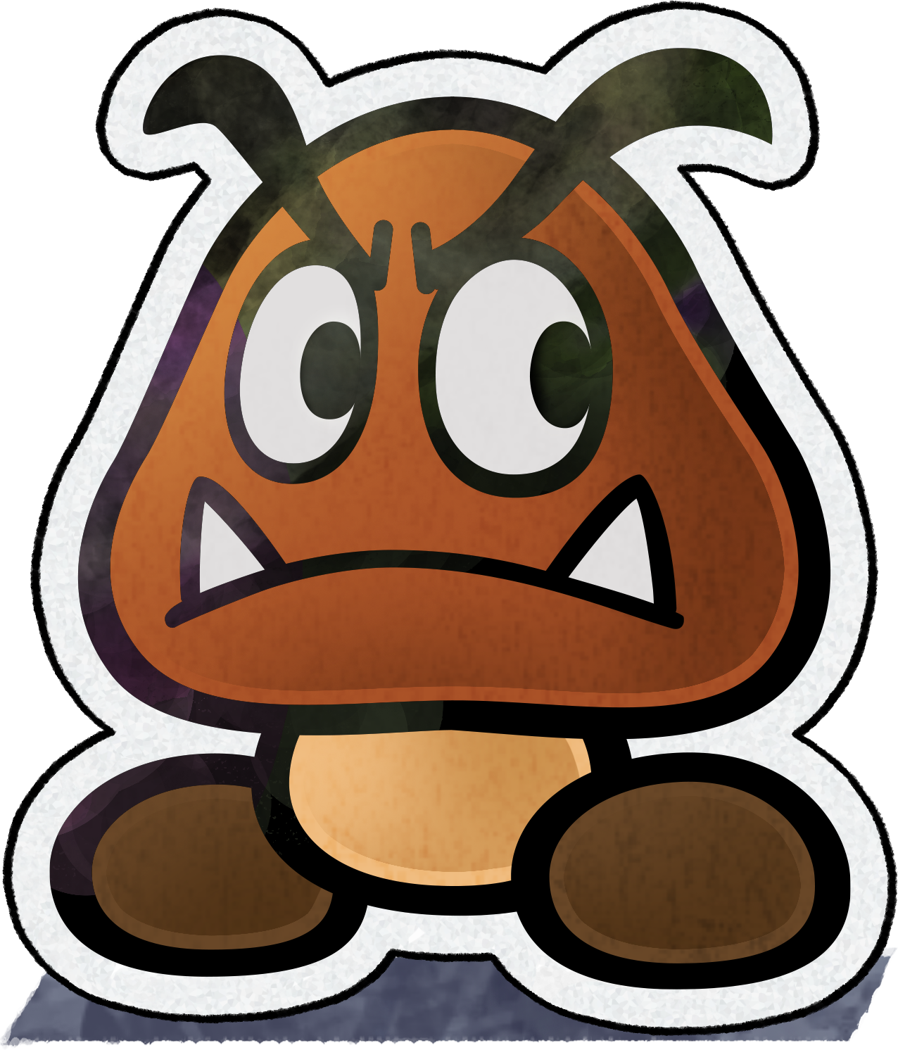 File:M&LPJ Paper Goomba Artwork 2.png - Super Mario Wiki, the Mario ...