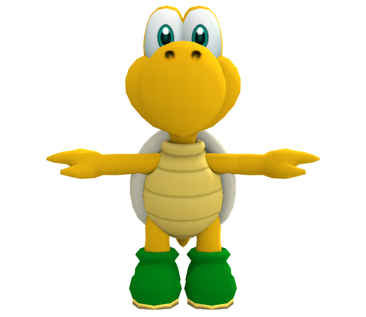 File:MK8 Koopa Troopa Model.png - Super Mario Wiki, the Mario encyclopedia