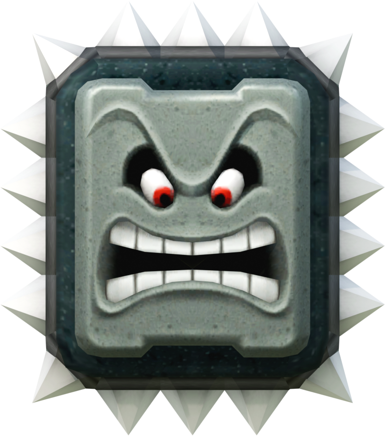 File:NSMBU Asset Model Big Thwomp.png - Super Mario Wiki, the Mario ...