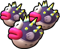 File:MKAGPDX Porcupuffer Triple.png - Super Mario Wiki, the Mario ...