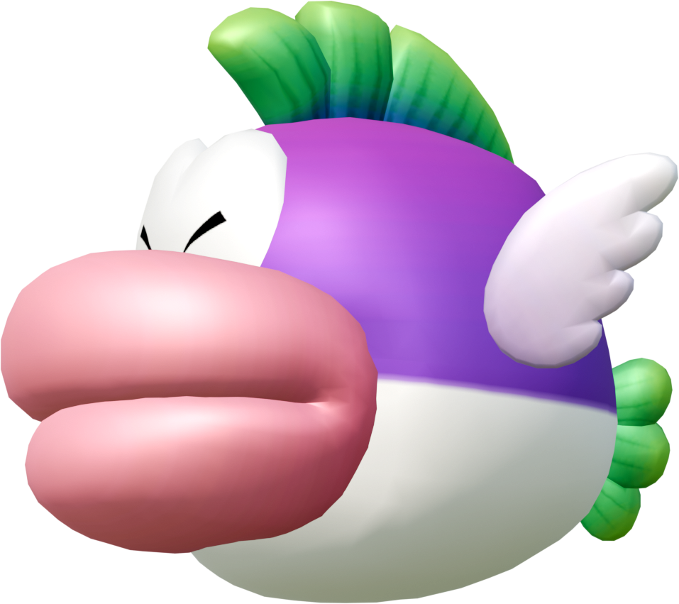 File:NSMBU Asset Model Cheep Chomp.png - Super Mario Wiki, the Mario ...