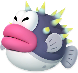 File:DMW-Porcupuffer.png - Super Mario Wiki, the Mario encyclopedia