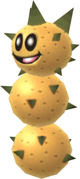 File:NSMBW Artwork Pokey.png - Super Mario Wiki, the Mario encyclopedia