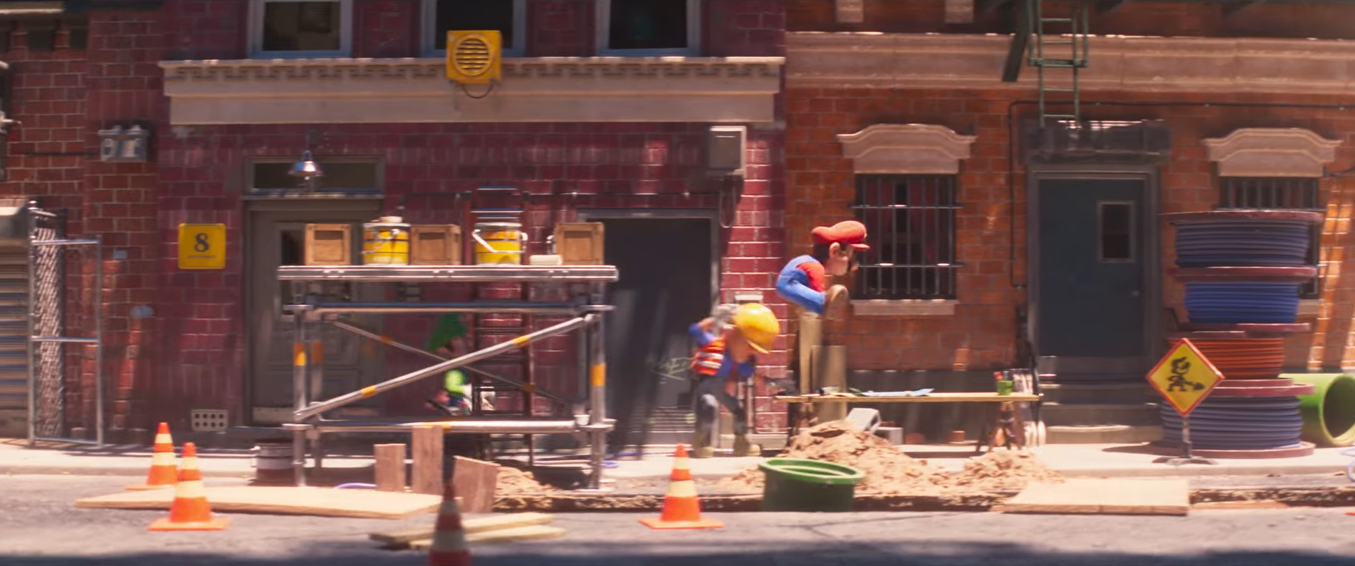 File:TSMBM World 1-1 construction site.png - Super Mario Wiki, the ...