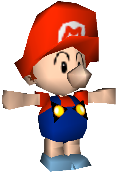 File:MarioTennis64BabyMarioModel.png - Super Mario Wiki, the Mario ...