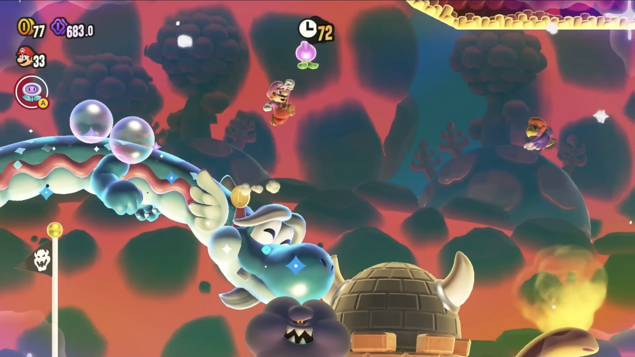 File:SMBW Dragon Boneyard Wonder Effect.jpg - Super Mario Wiki, the ...