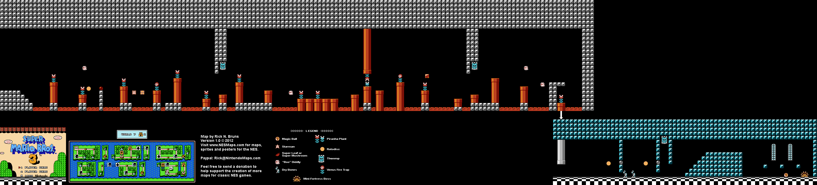 File:SMB3 World 7-fortress 2 Map.png - Super Mario Wiki, the Mario ...