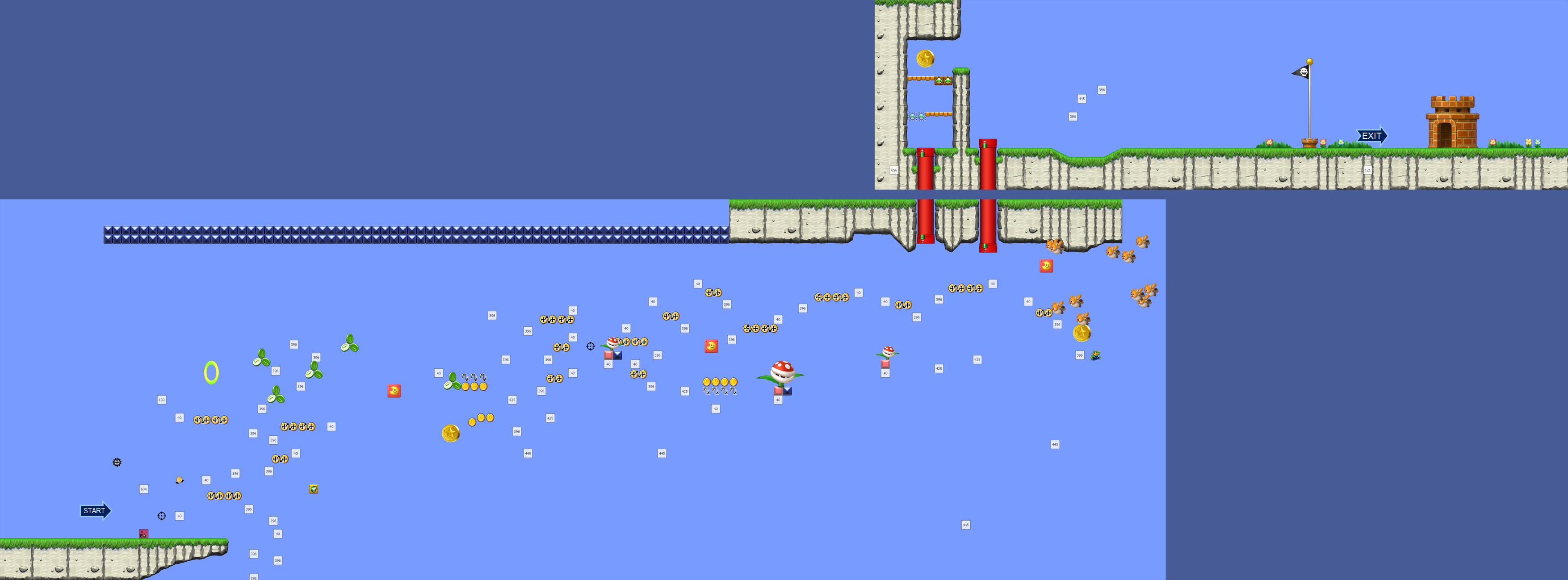 File:NSLU Beanstalk Jungle Map.png - Super Mario Wiki, the Mario ...