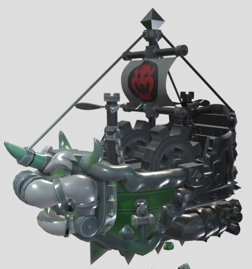 File:SMBW Airship Model.jpg - Super Mario Wiki, the Mario encyclopedia