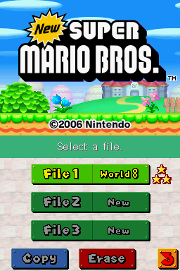 File:NSMB completion file screen.png - Super Mario Wiki, the Mario ...