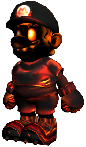 File:Fiery Metal Mario Model.png - Super Mario Wiki, the Mario encyclopedia