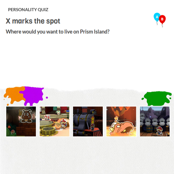 Paper Mario: Color Splash Personality Test - Super Mario Wiki, the ...