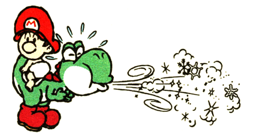 File:SMW2-GreenYoshiSpittingIce.png - Super Mario Wiki, the Mario ...