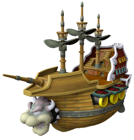 File:NSMBW Airship Model.png - Super Mario Wiki, the Mario encyclopedia