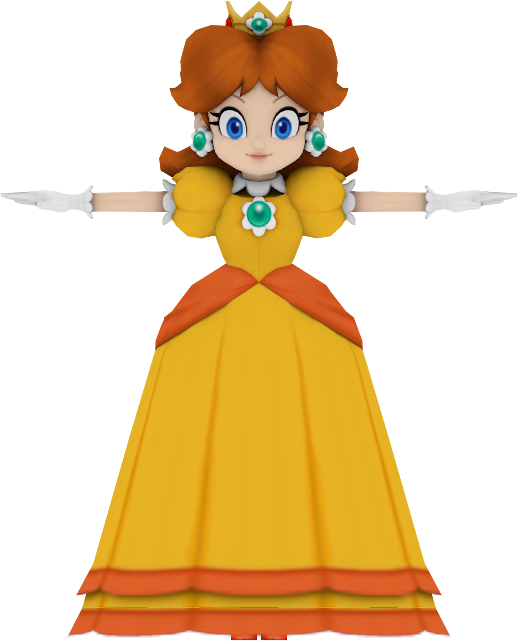 File:Daisy MP8 Model.png - Super Mario Wiki, the Mario encyclopedia