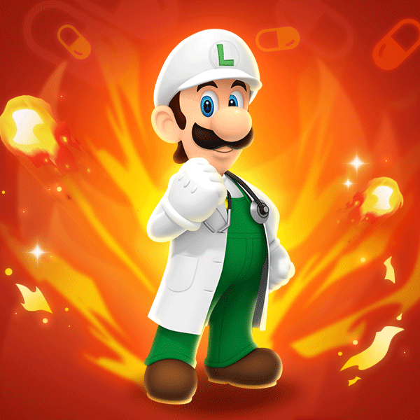 File:DrMarioWorld Fire Luigi.png - Super Mario Wiki, the Mario encyclopedia