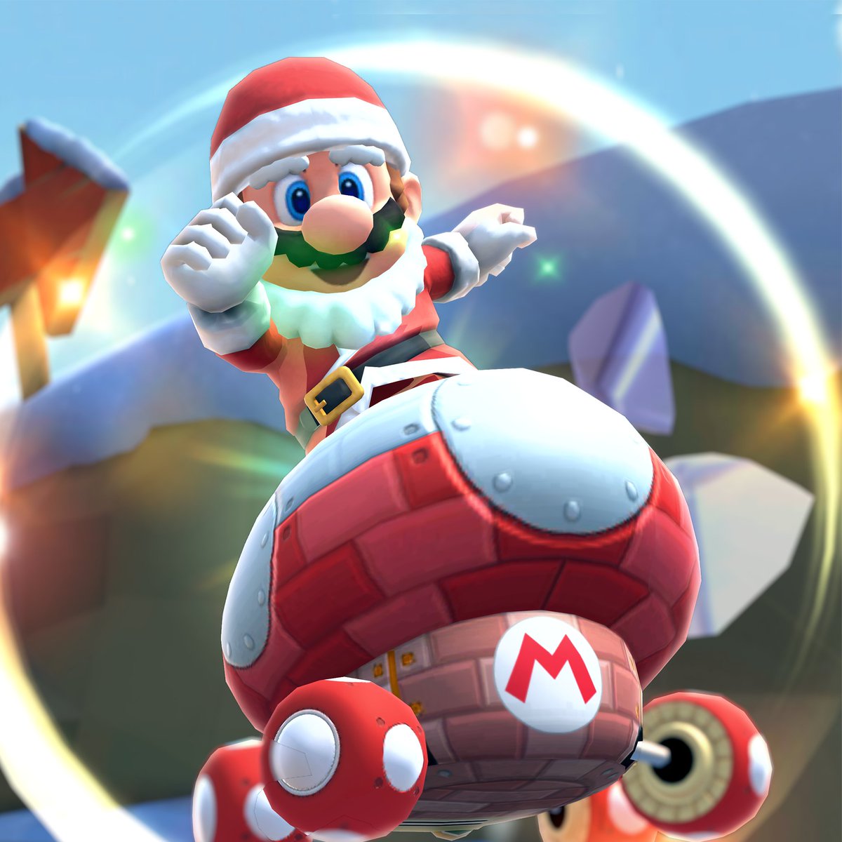 File:MKT Mario Santa Cheermellow.jpg - Super Mario Wiki, the Mario ...