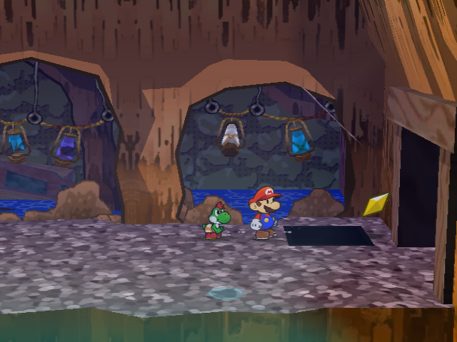 File:PMTTYD Star Piece PiratesGrottoWaterfallPanel.png - Super Mario ...