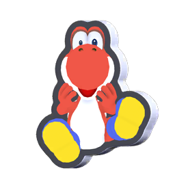 File:Standee Too Bad Red Yoshi.png - Super Mario Wiki, the Mario ...
