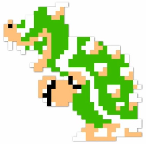 File:1964 Pixel Bowser.png - Super Mario Wiki, the Mario encyclopedia