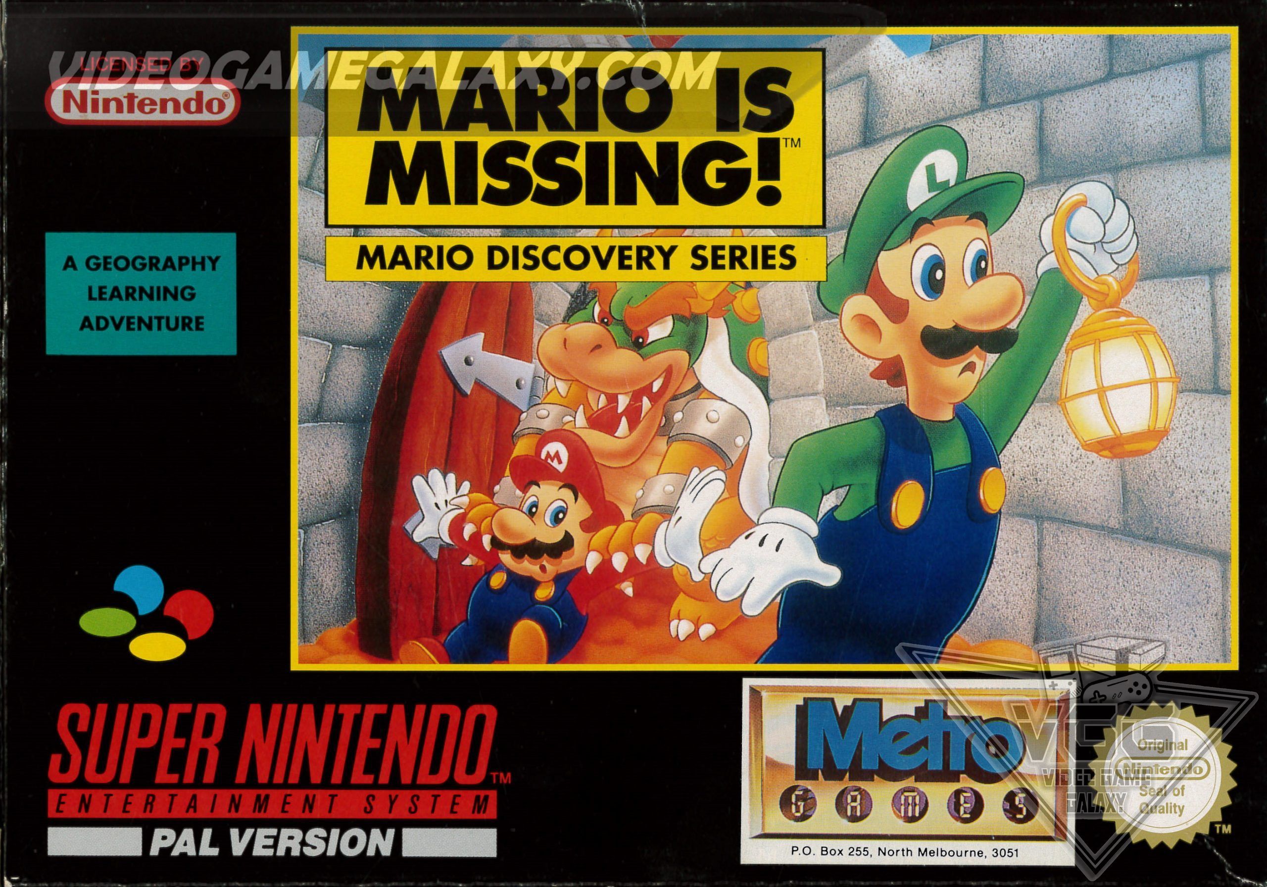 File:Mario is Missing SNES Box AUS.jpg - Super Mario Wiki, the Mario ...