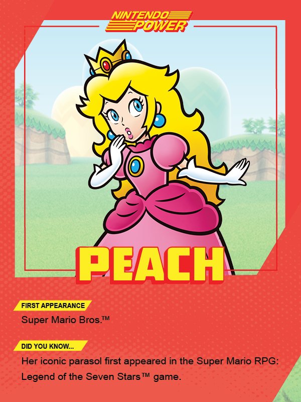 File:Nintendo Power card - Peach.jpg - Super Mario Wiki, the Mario ...