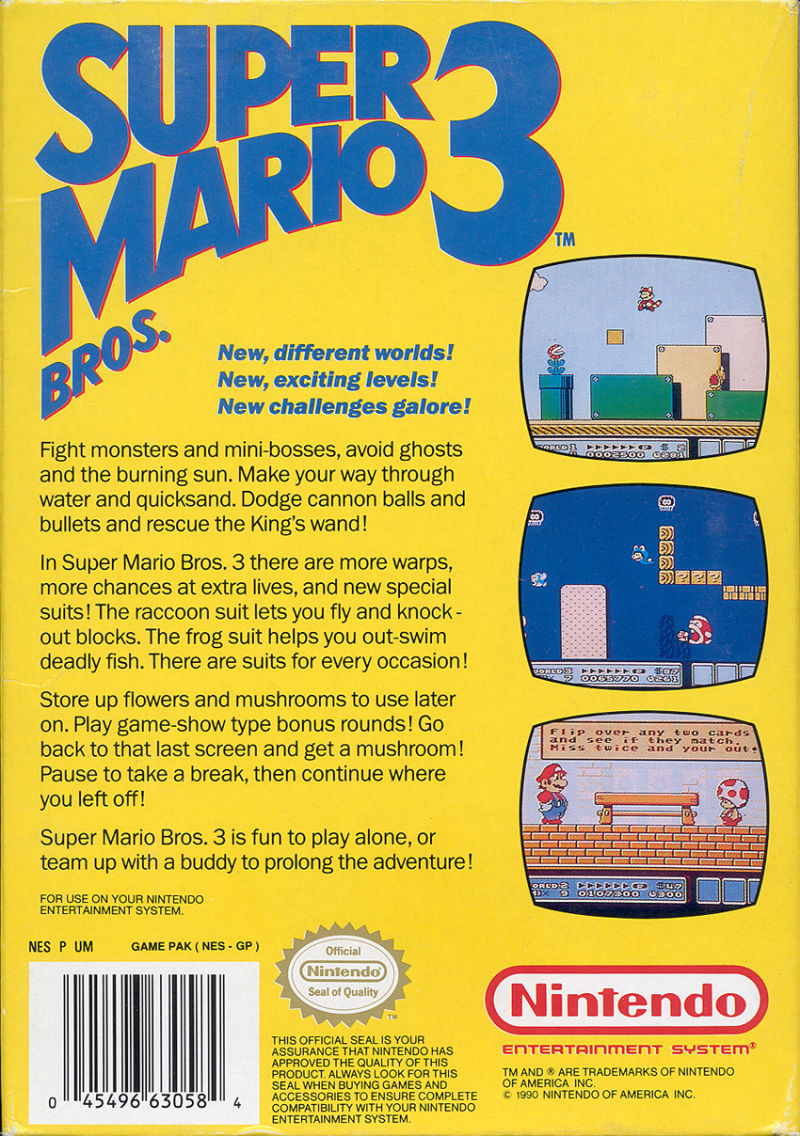 File:SMB3NABackCover.jpg - Super Mario Wiki, the Mario encyclopedia