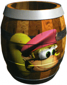 File:DixieBarrel.png - Super Mario Wiki, the Mario encyclopedia
