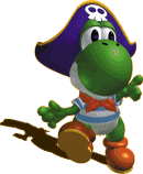 File:MP2 Pirate Yoshi Artwork.png - Super Mario Wiki, the Mario ...
