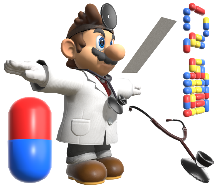 File:Dr Mario SSBU Model.png - Super Mario Wiki, the Mario encyclopedia